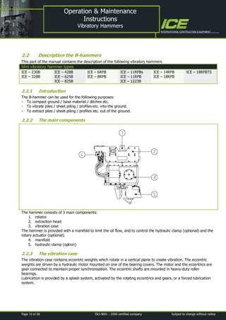 ICE Vibratory Hammer Owners Manual | PDF