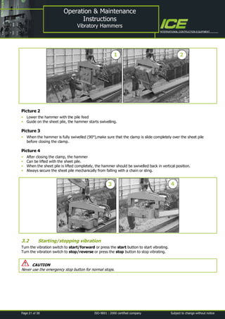 ICE Vibratory Hammer Owners Manual | PDF