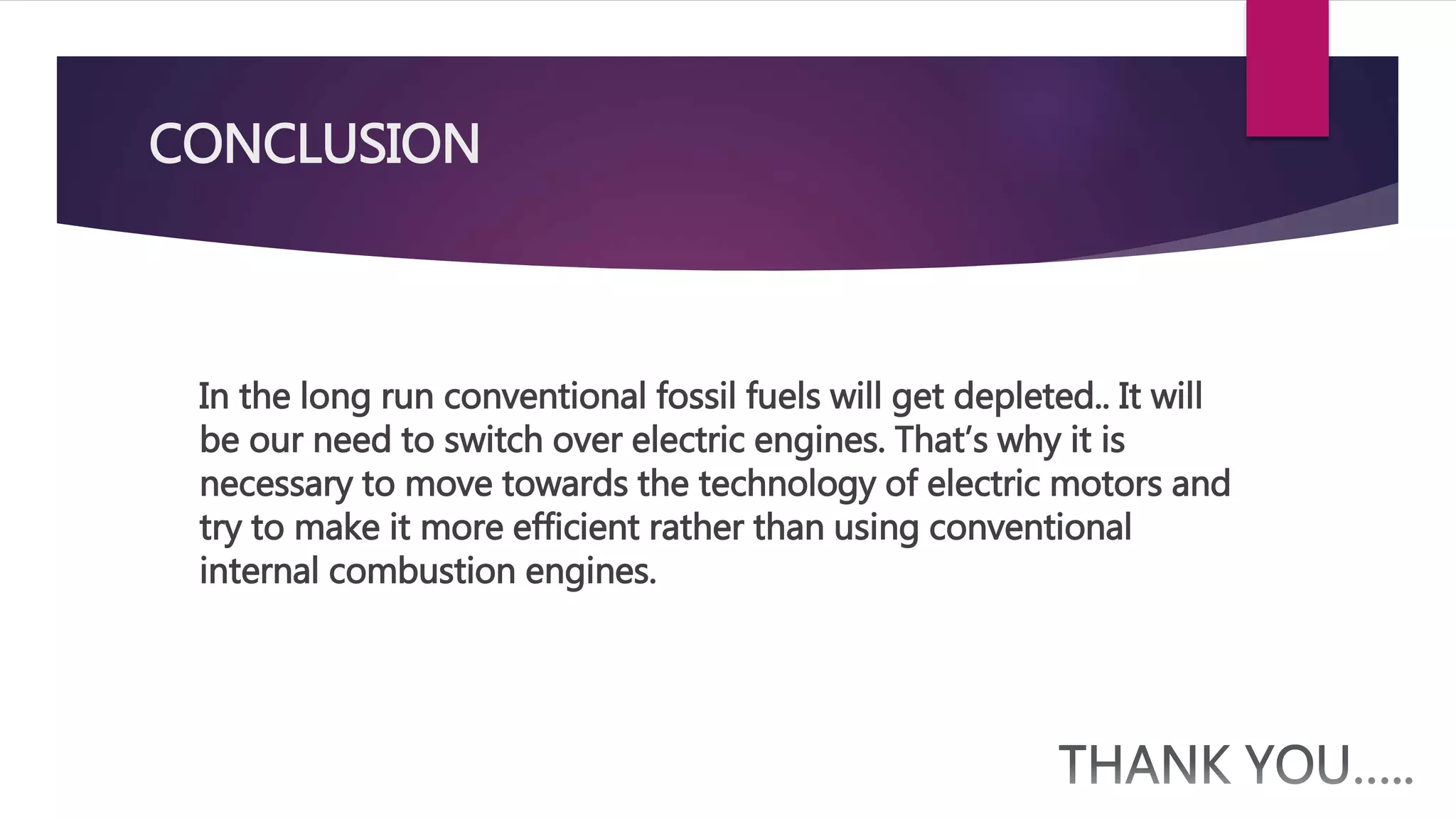 internal combustion engines vs electric motors | PPTX