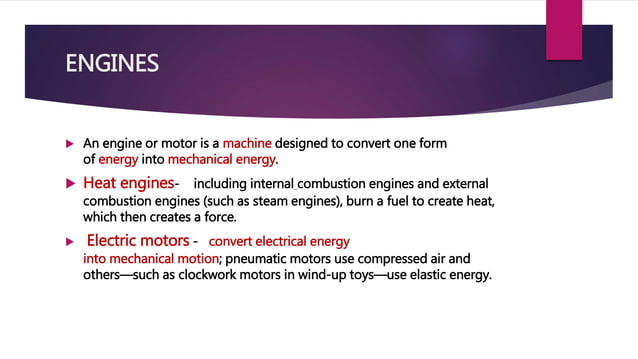 internal combustion engines vs electric motors | PPTX
