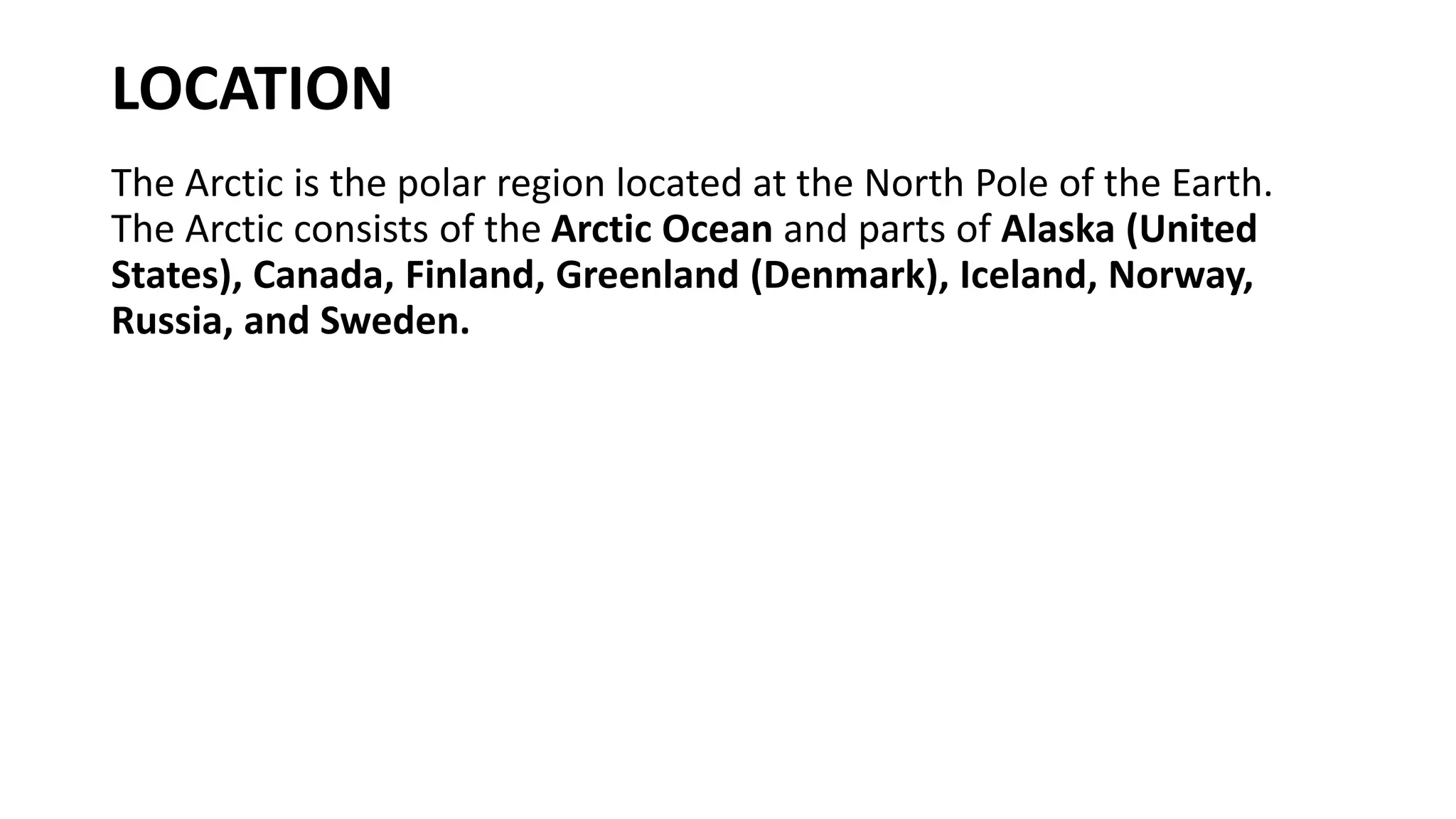 GEOGRAPHY YEAR 9 - ICE WORLDS - THE ARCTIC | PPTX
