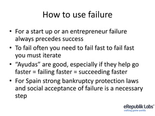 Building Success from Failure: The story of failing often and fast | PPT