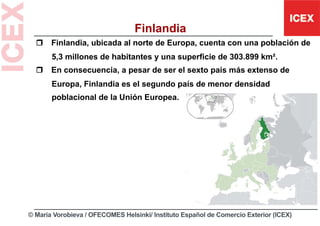 Distribución de alimentos, productos gourmet y vinos en Finlandia. ICEX | PPT