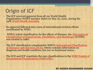 ICF- International Classification of Functioning, Disability and Health | PPTX