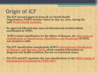International classification of functioning, disability and health. | PPTX