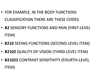 international classification of functioning, disability and health | PPTX