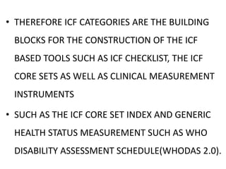 international classification of functioning, disability and health | PPTX