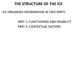 international classification of functioning, disability and health | PPTX