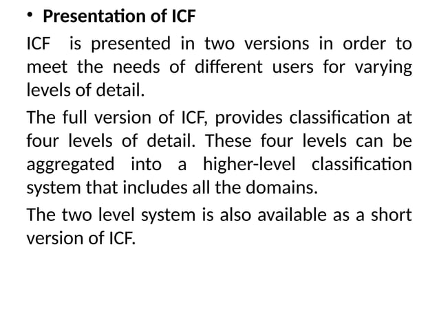 ICF | PDF | Medical Health