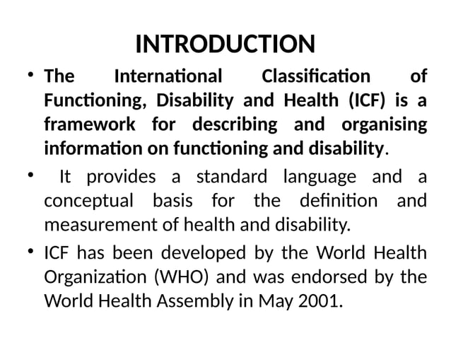 ICF | PDF | Medical Health