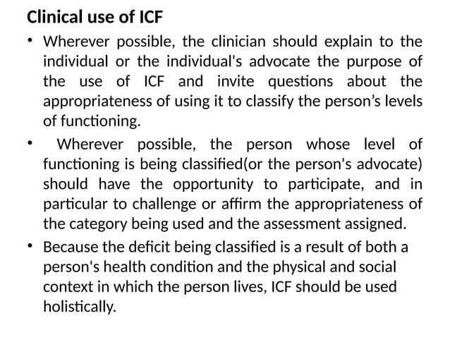 ICF | PDF | Medical Health