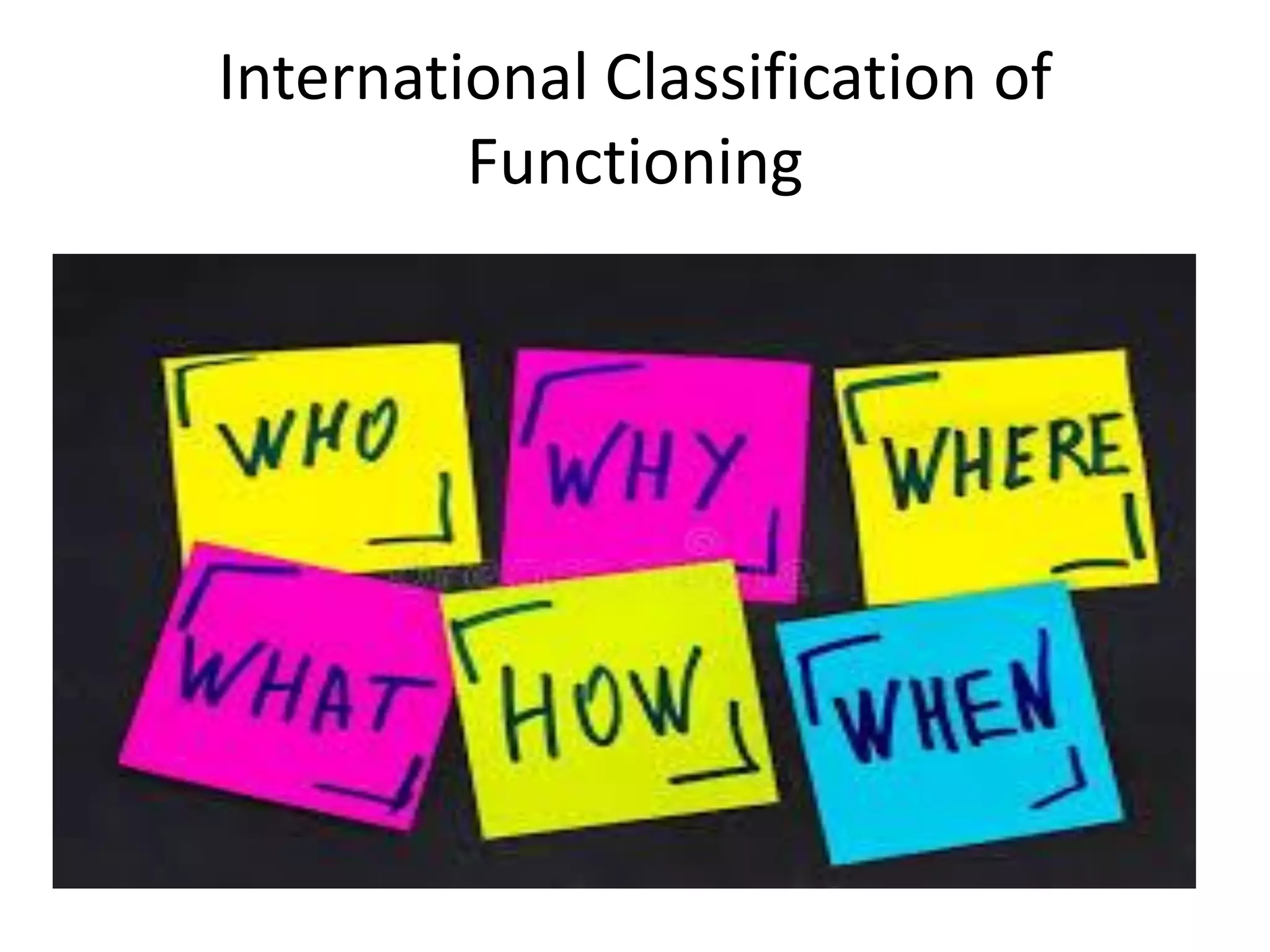 International Classification of Functioning | PDF