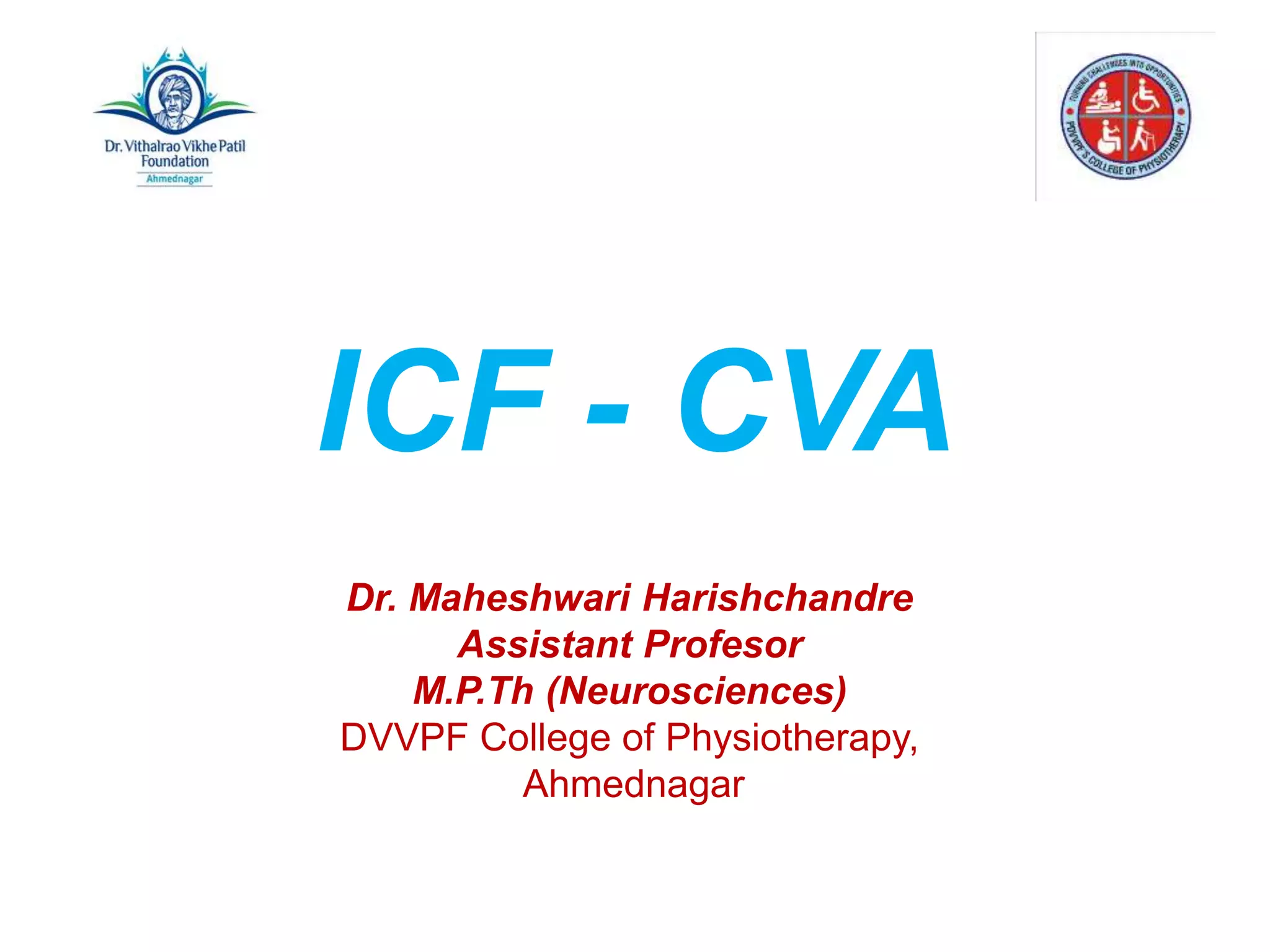 International classification of functioning of cerebral vascular ...