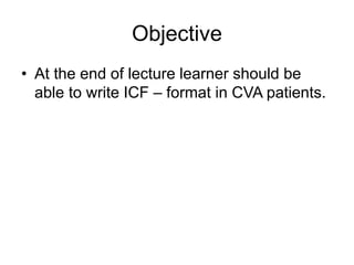 International classification of functioning of cerebral vascular ...