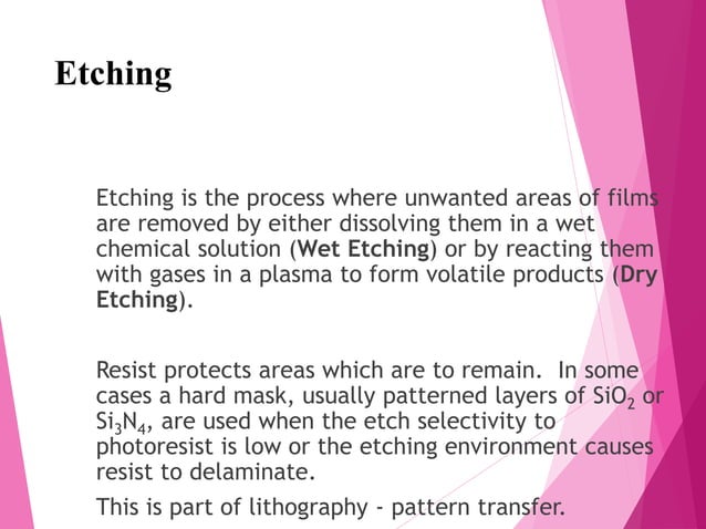 IC Fabrication Process | PPT