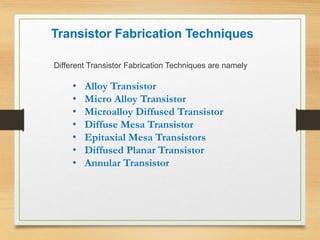 IC fabrication and its types with real life applications.pptx ...
