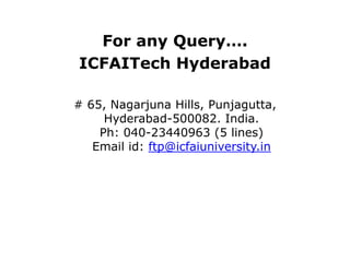ICFAI Tech Information | PPT