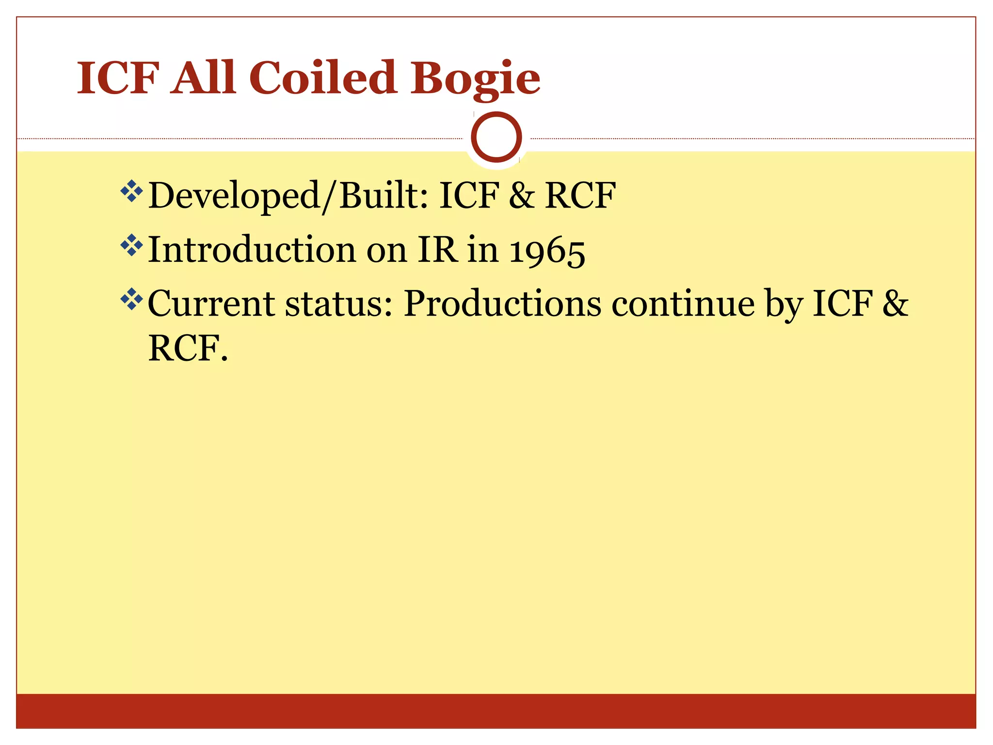 ICF Bogie | PPT