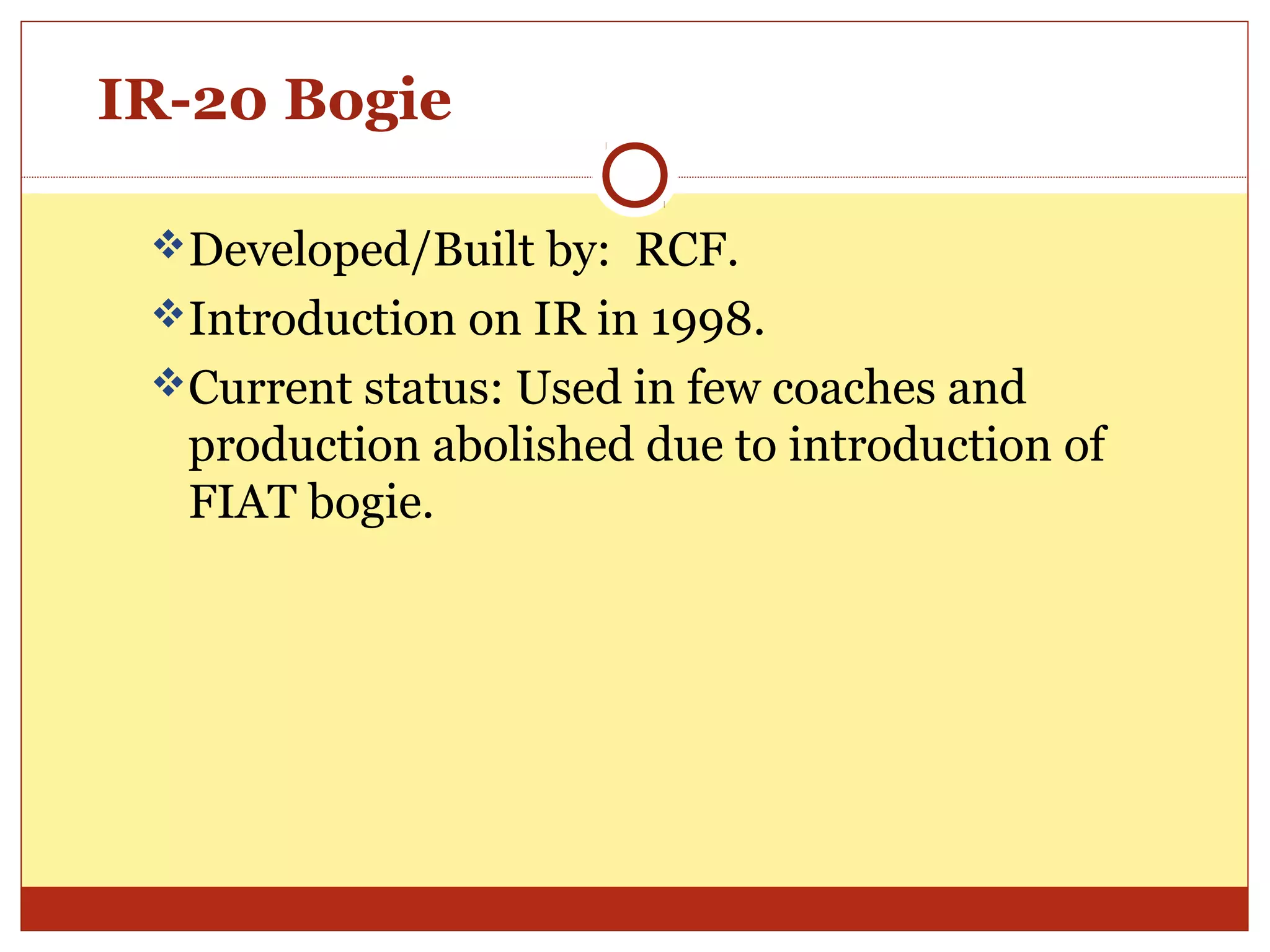 ICF Bogie | PPT