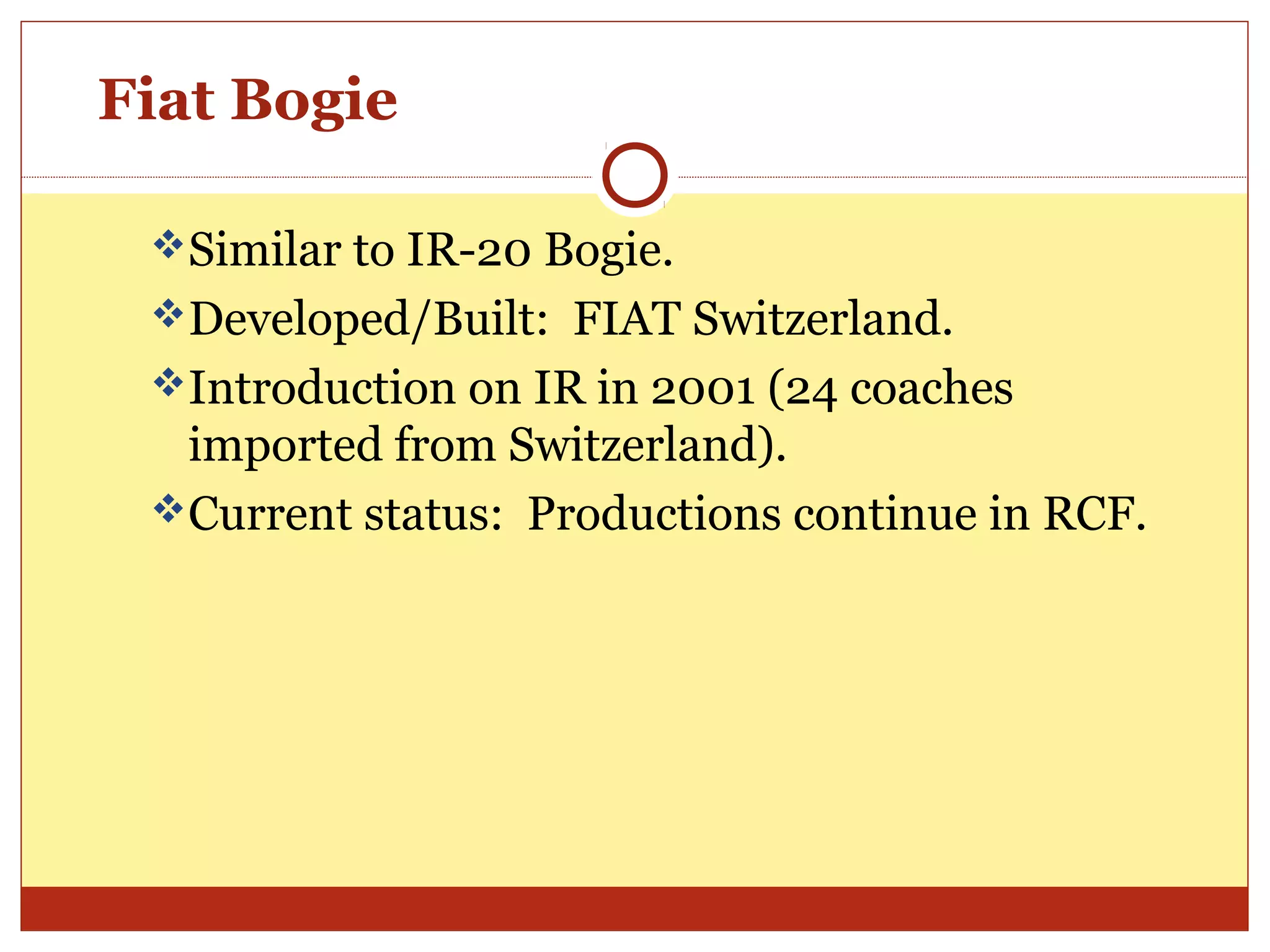 ICF Bogie | PPT