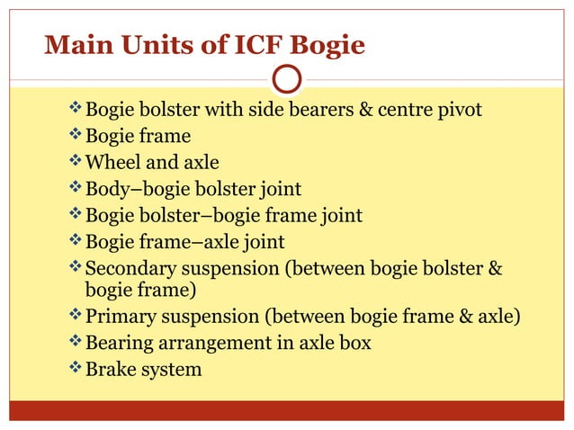 ICF Bogie | PPT