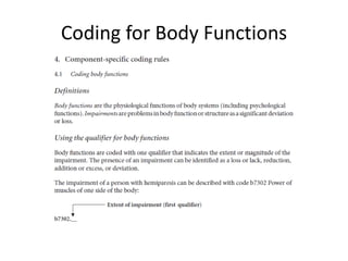 Icf coding guidlines | PPT | Free Download