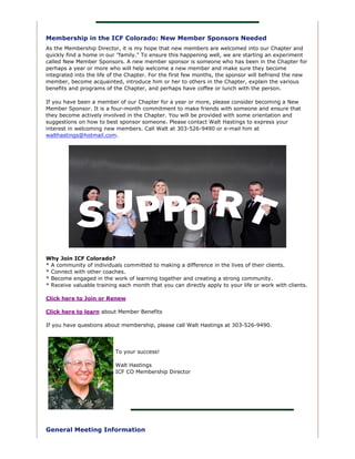 ICF Colorado Newsletter: March 2015 | PDF