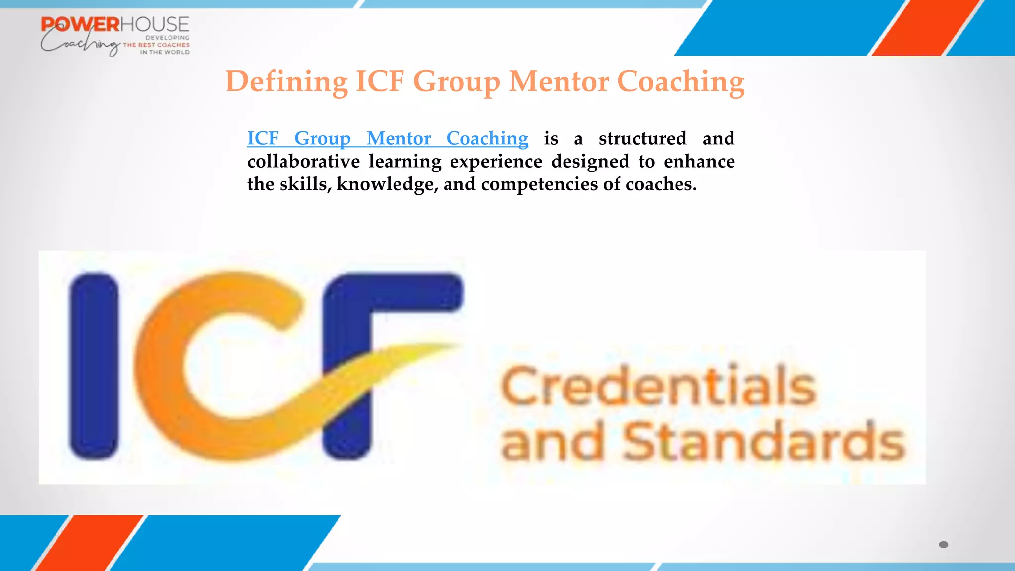ICF Group Mentor Coaching | PPTX