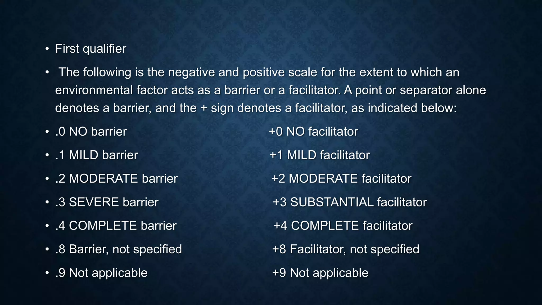 ICF (International Classification of Functioning Disability and Health ...