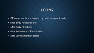 ICF (International Classification of Functioning Disability and Health ...