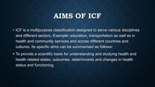 ICF (International Classification of Functioning Disability and Health ...
