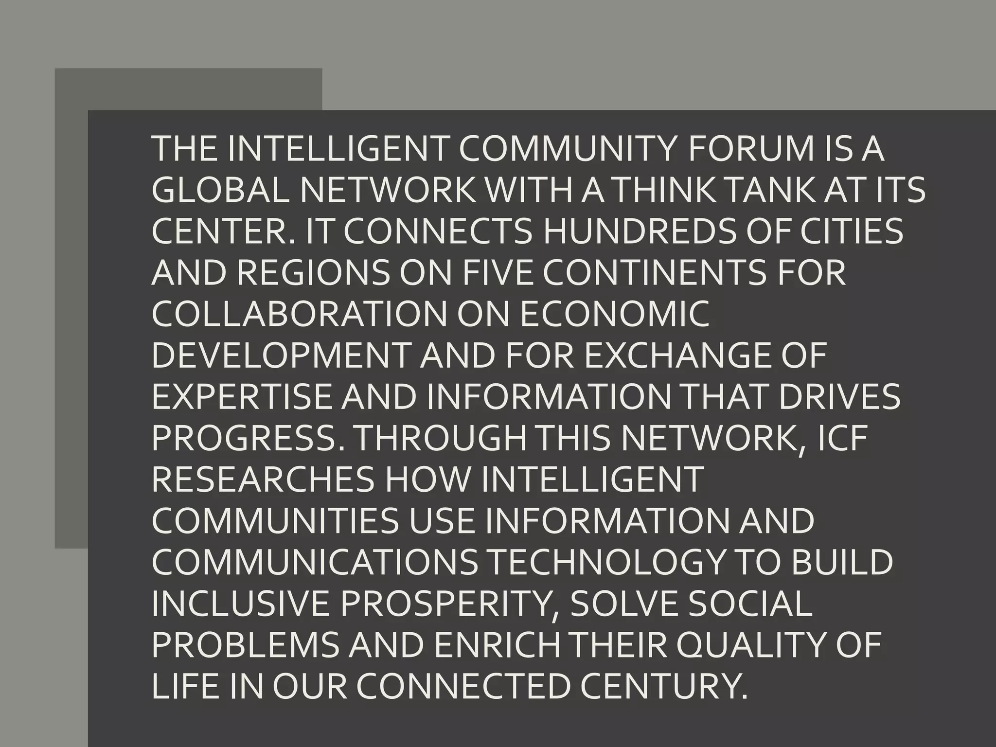 Intelligent Community Regional Workshops | PPT