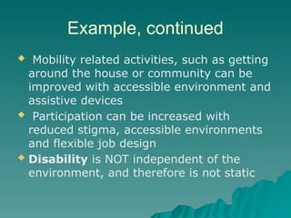 ICF model of disability physiotherapy.ppt