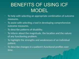 ICF model of disability physiotherapy.ppt