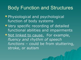 ICF model of disability physiotherapy.ppt
