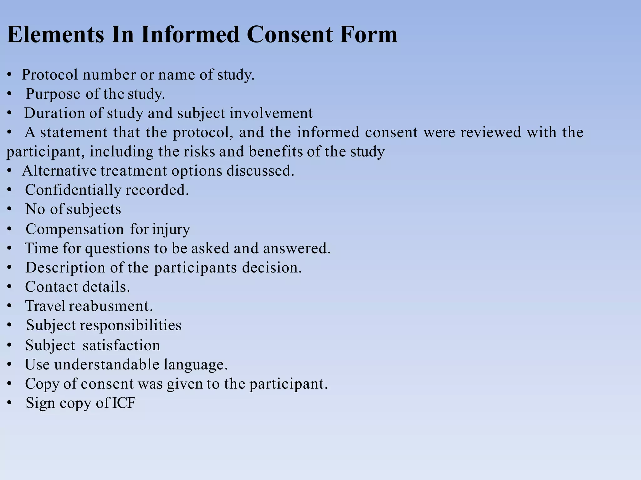 Informed consent form | PPTX