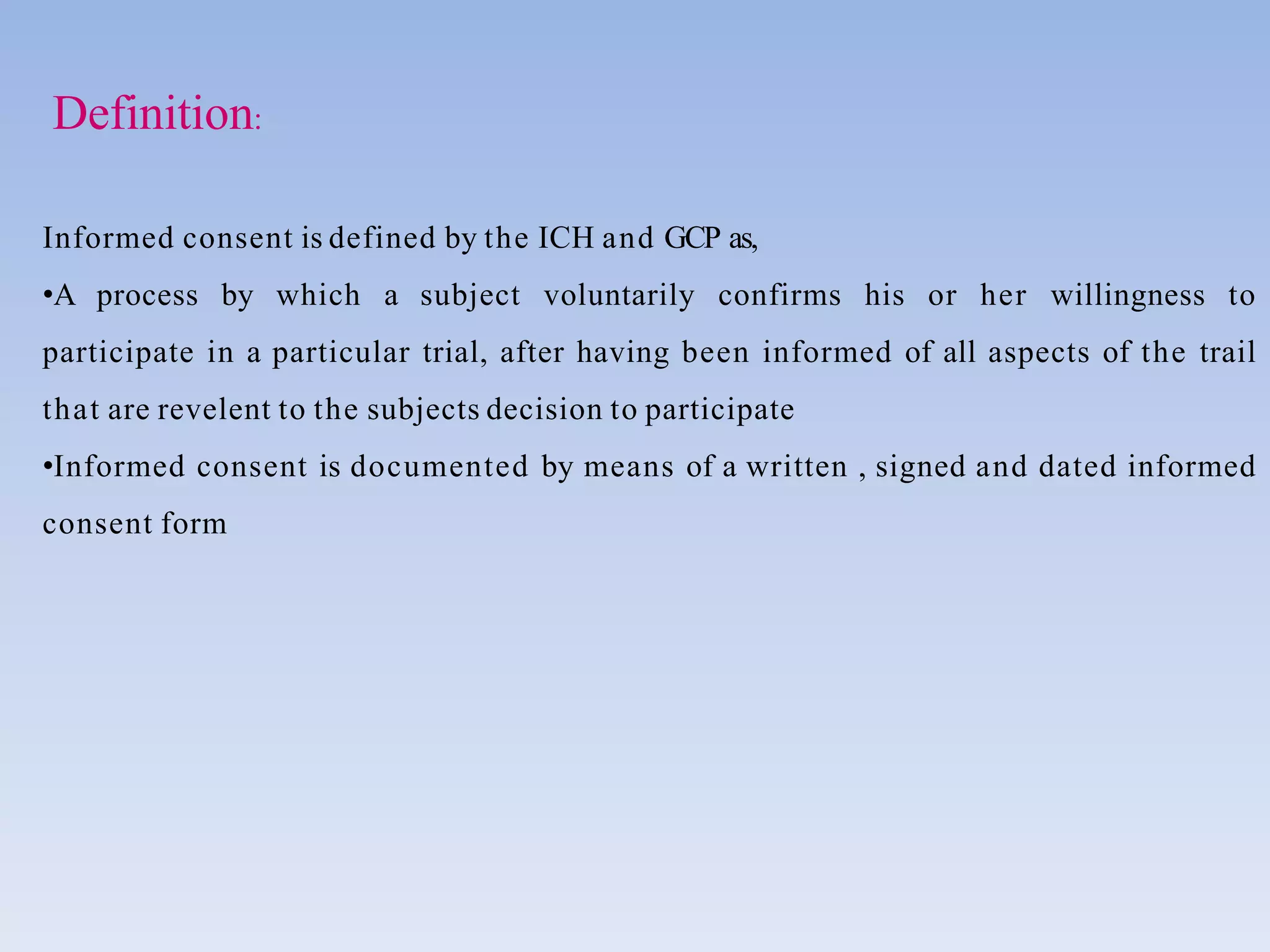 Informed consent form | PPTX