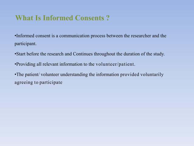 Informed consent form | PPTX | Medical Health