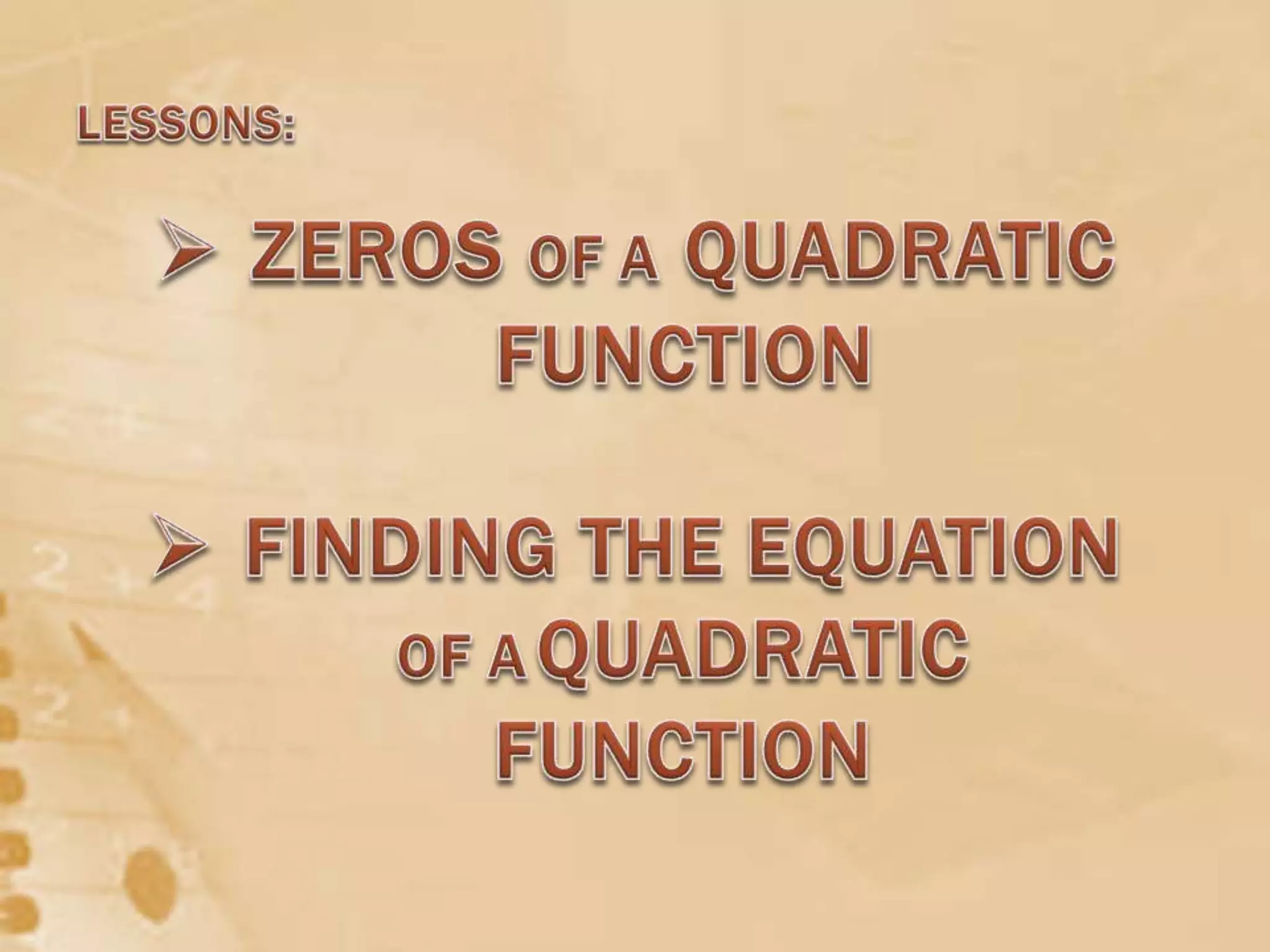 Quadratic function | PPTX