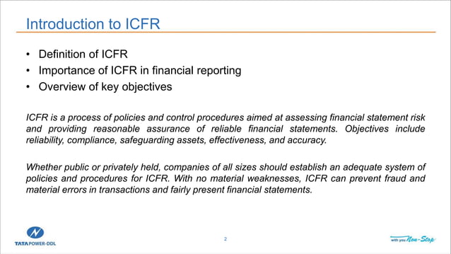 Internal Control over Financial Reporting.pptx | Financial Regulation ...