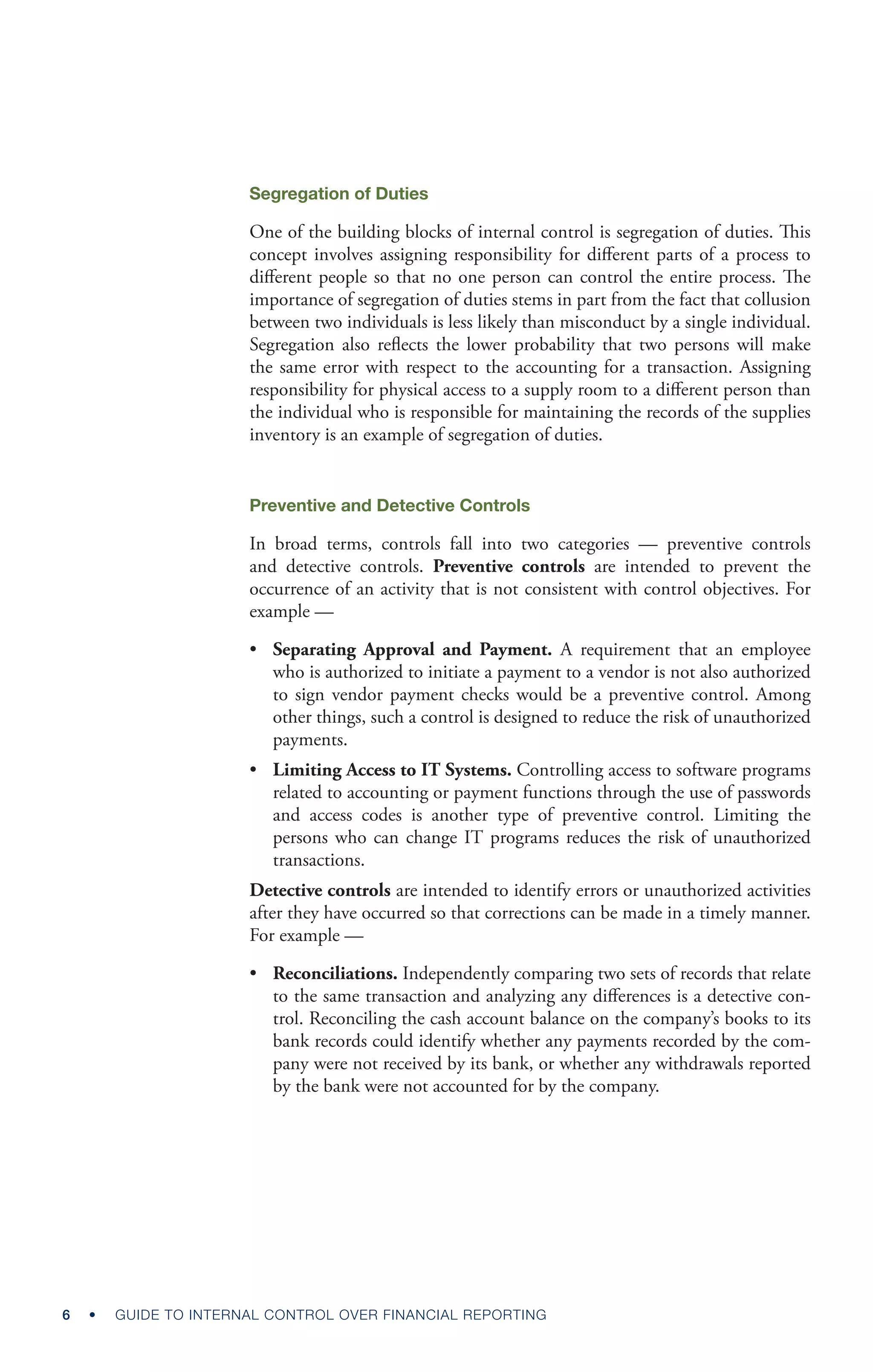 Icfr guide to internal control over financial reporting good | PDF