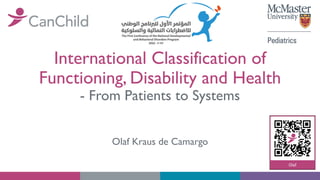 International Classification of Functioning, Disability and Health ...