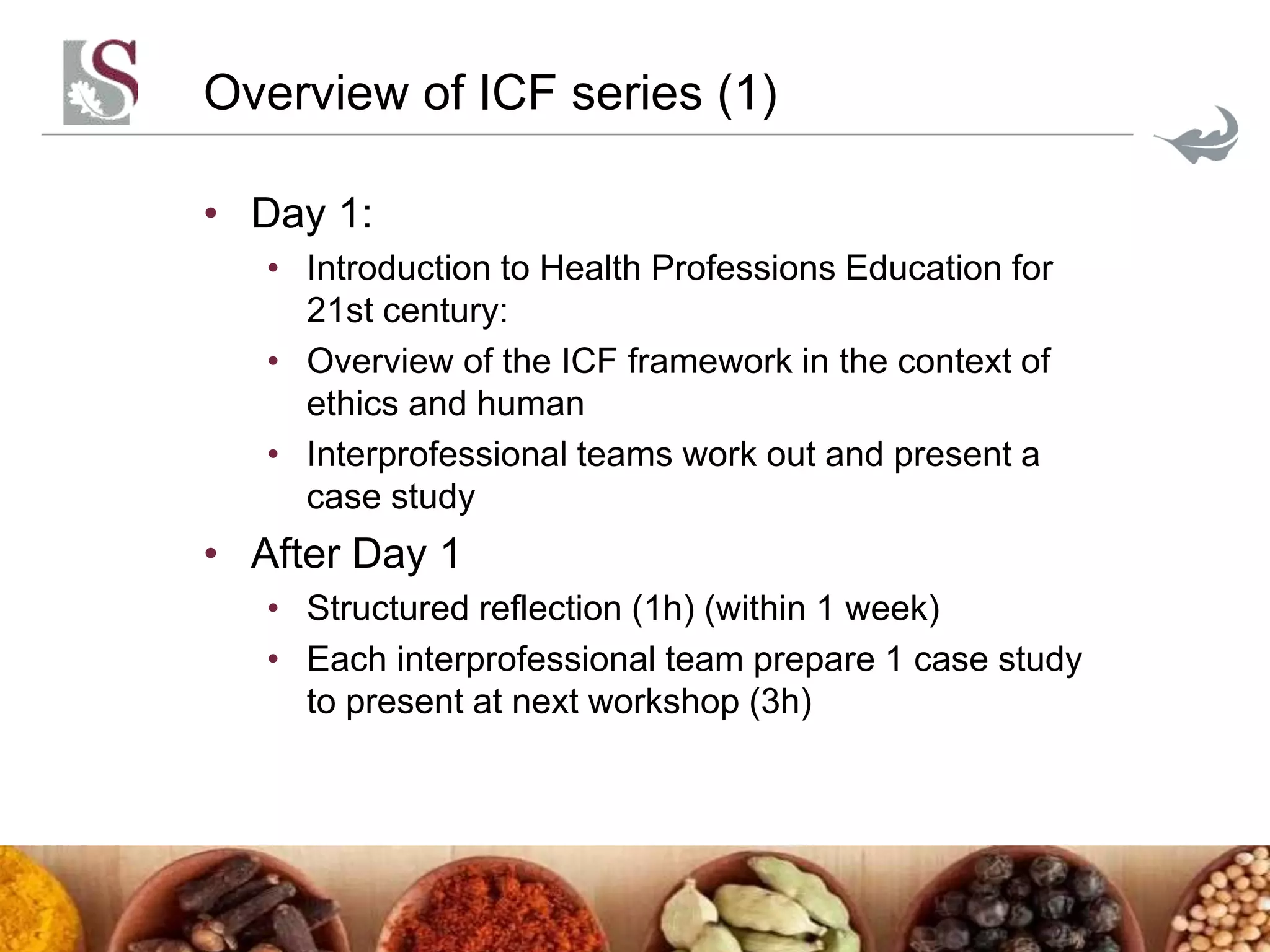ICF course introduction | PPTX