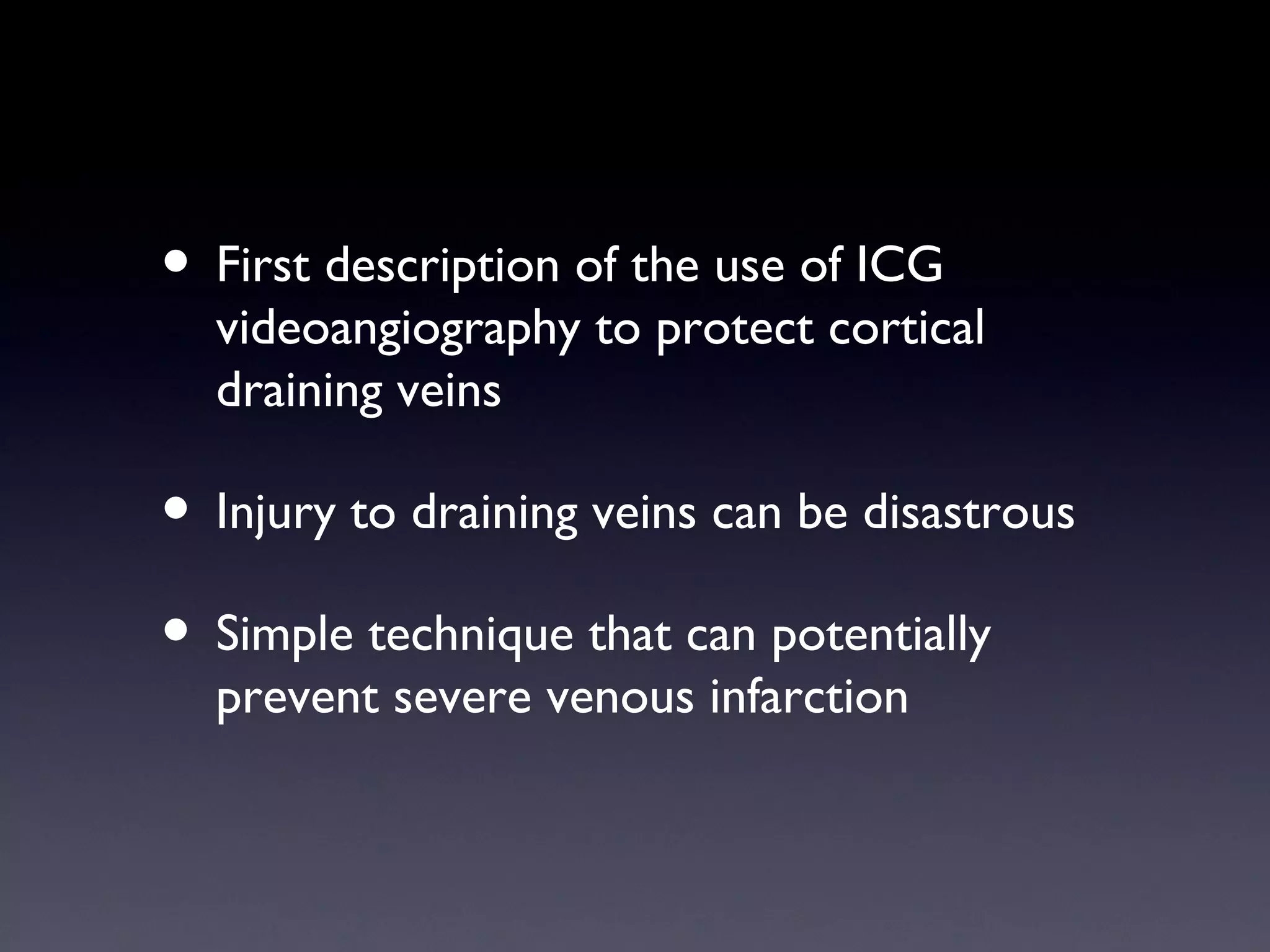 Icg and parasagittal lesions akil | PPT