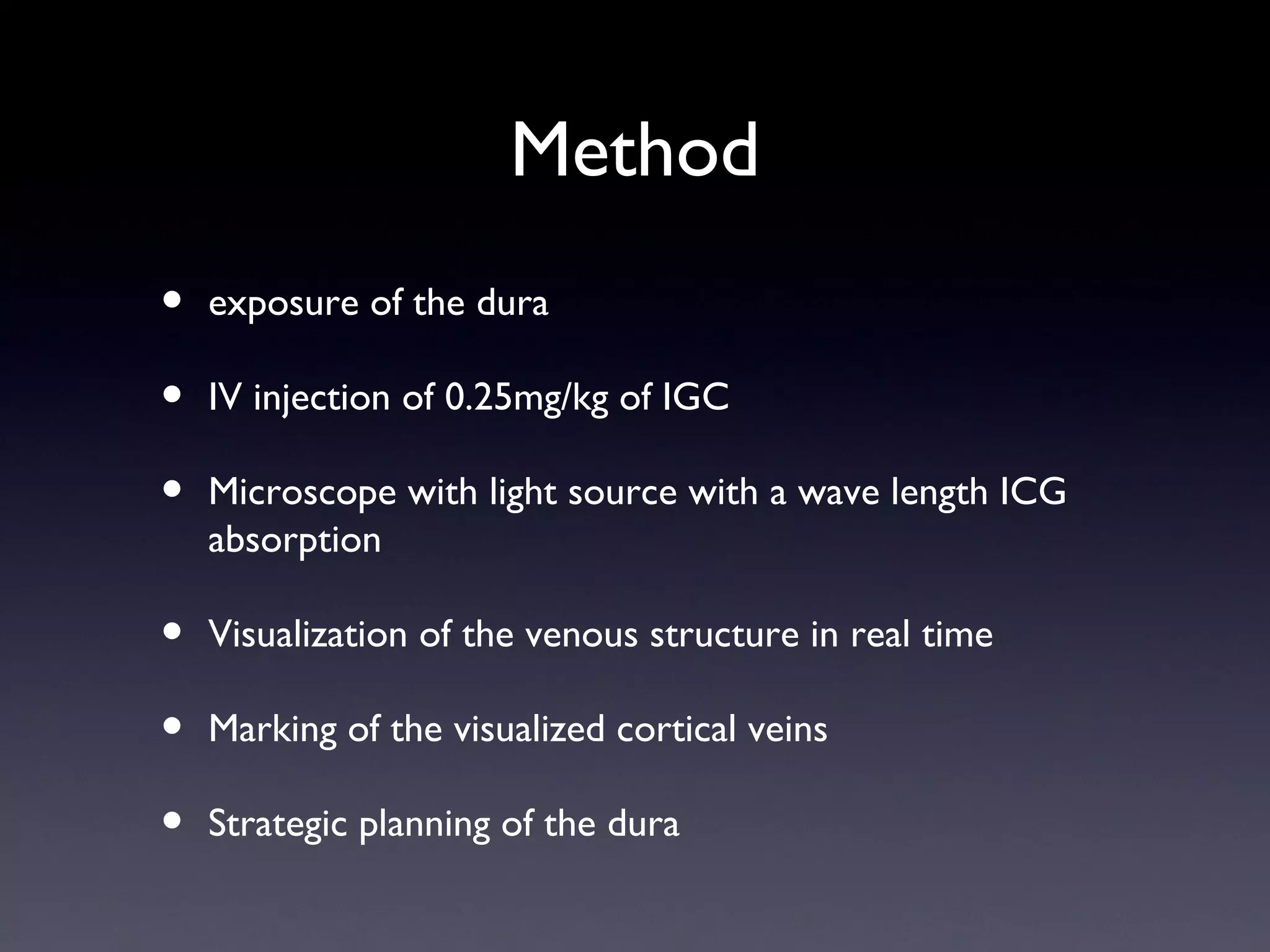 Icg and parasagittal lesions akil | PPT