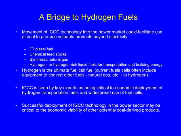 Integrated Coal Gasification Combined Cycle (IGCC) | PPT