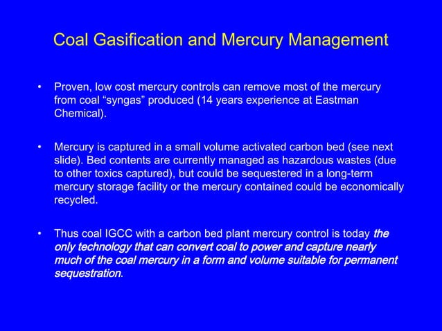 Integrated Coal Gasification Combined Cycle (IGCC) | PPT