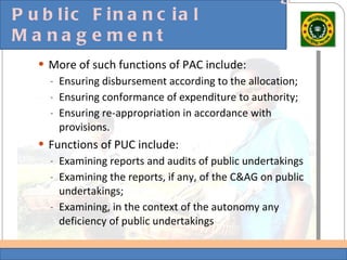 Enhancing Accountability in Public Finance through Performance in ...