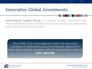 ICG Global Corporate Profile | PDF