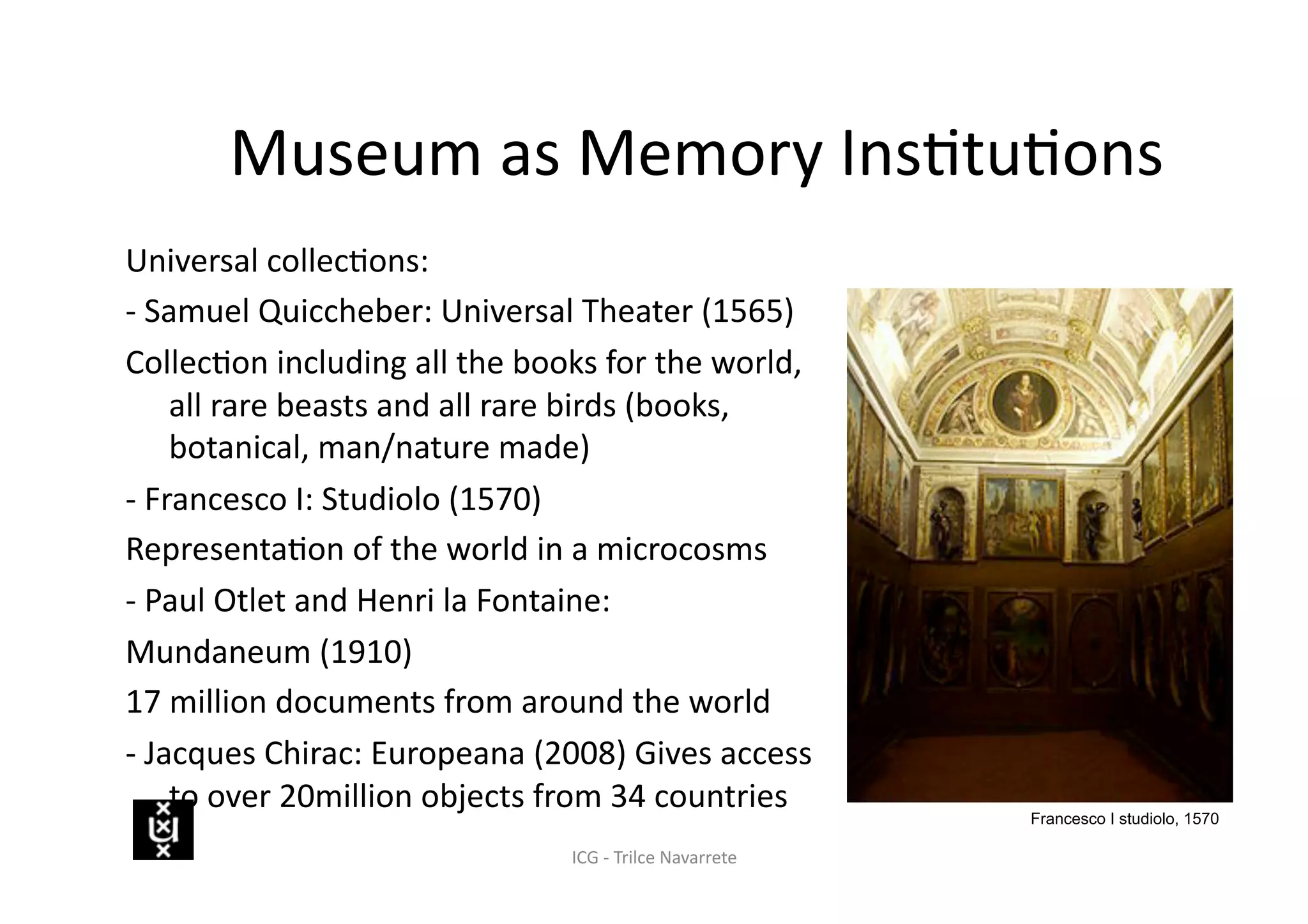 Memory institutions: museums | PPT